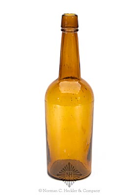 Lot 70: "Fort Trumbull Glass Co" Base Embossed Whiskey Bottle, H #2199