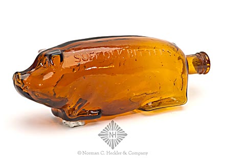 Lot 85: "Suffolk Bitters" - "Philbrook & Tucker / Boston" Figural ...