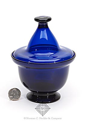 Lot 31: Freeblown Covered Sugar Bowl, Similar in form to PG pg. 94 ...