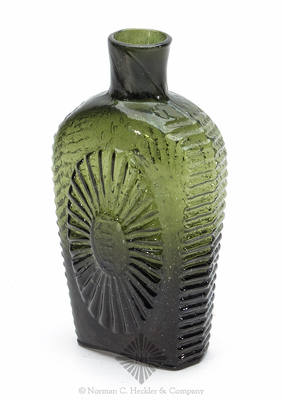 "Keen" - "P & W" Sunburst Flask, GVIII-10