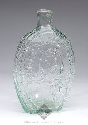 "General Lafayette" and Bust - Eagle And "T.W.D" Portrait Flask, GI-90