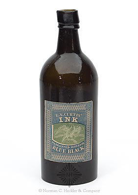 Lot 8: "E. F. Curtis' / Ink / (Eagle And 'Original Invention ...